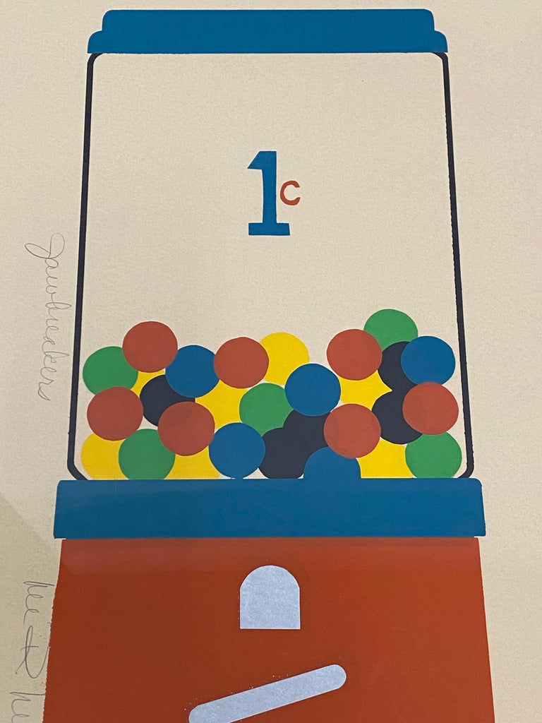 Unknown - Vintage Framed Serigraph "Jawbreakers" by Lee Lerfald C.1977 ...