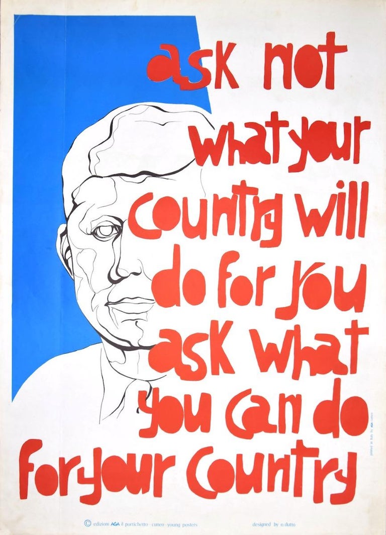 Unknown - Vintage JFK Election Poster - Offset Print - 1968 at 1stDibs