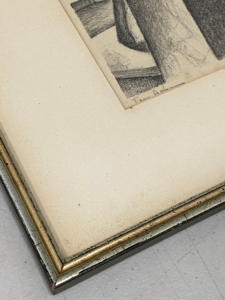 Unknown - Vintage Lithograph "The Actor" Pencil Signed and Titled C ...