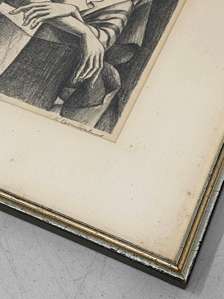 Unknown - Vintage Lithograph "The Actor" Pencil Signed and Titled C ...