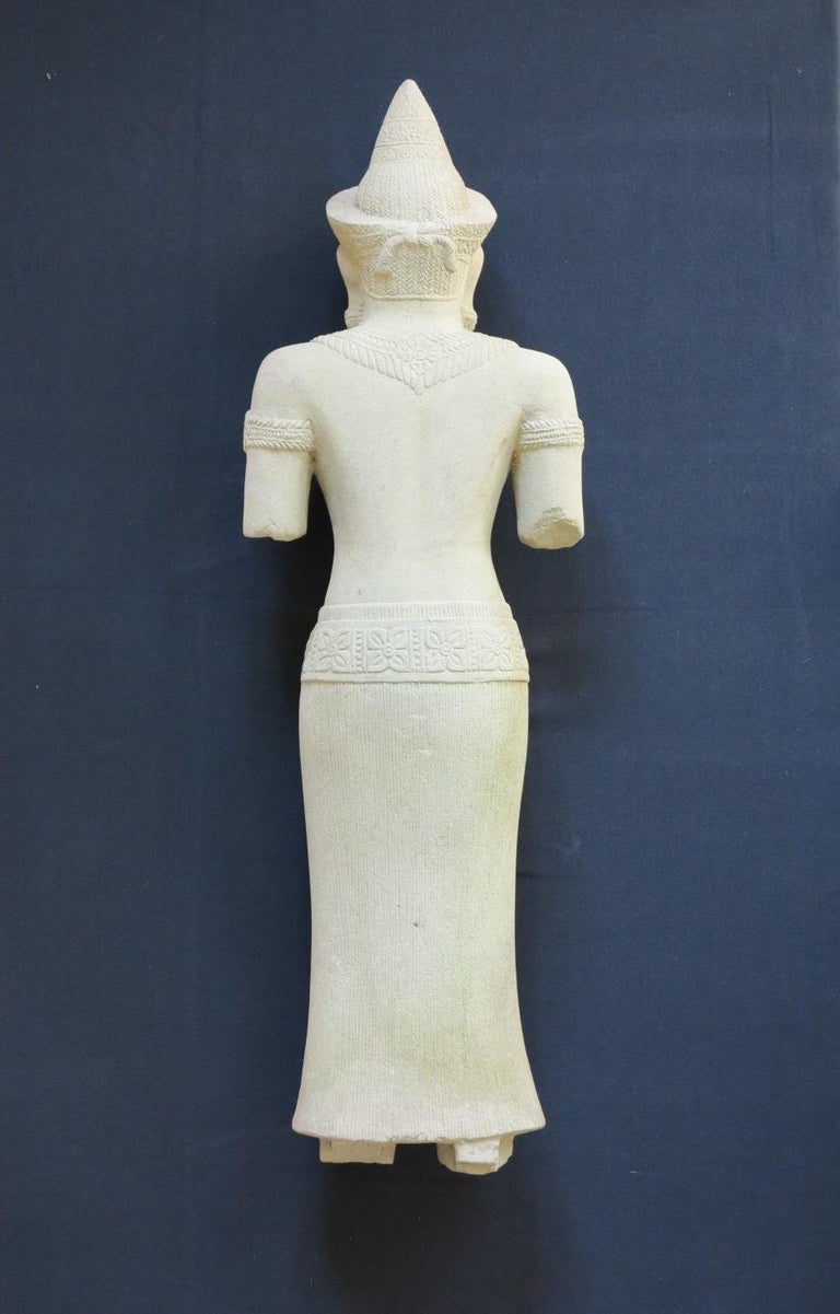 Unknown - 12th Century Khmer Goddess Devata or Uma sculpture For Sale ...