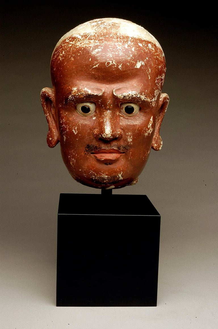 Unknown - Stucco Portrait of a Lohan China, Yuan/Ming Dynasty, circa ...