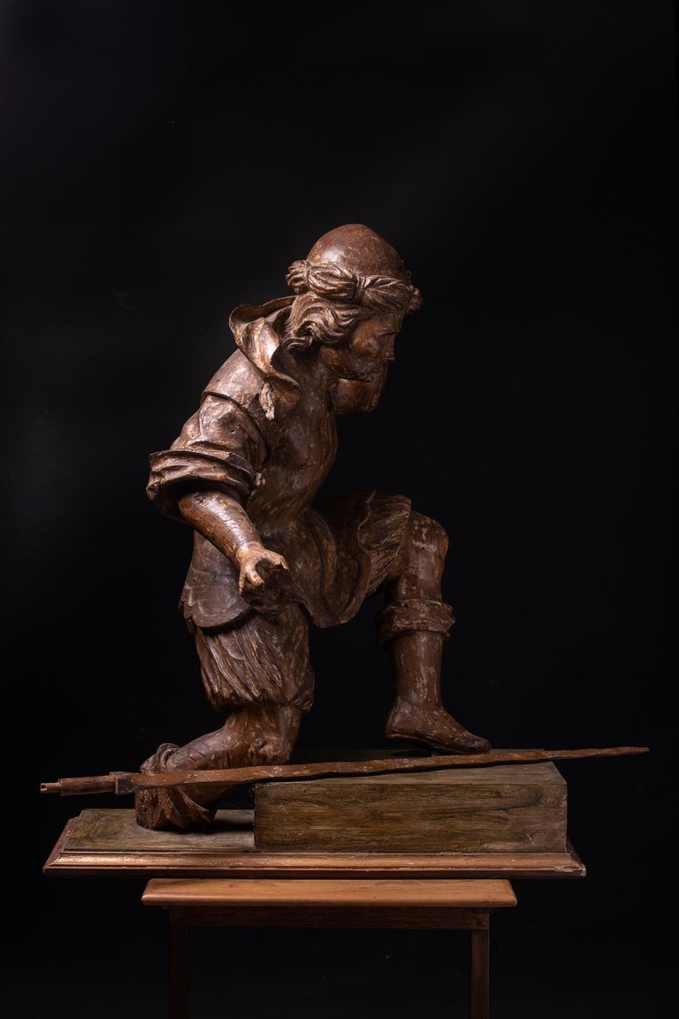 Unknown - 16th C, Renaissance, Duelling Soldiers, Oak For Sale at 1stDibs
