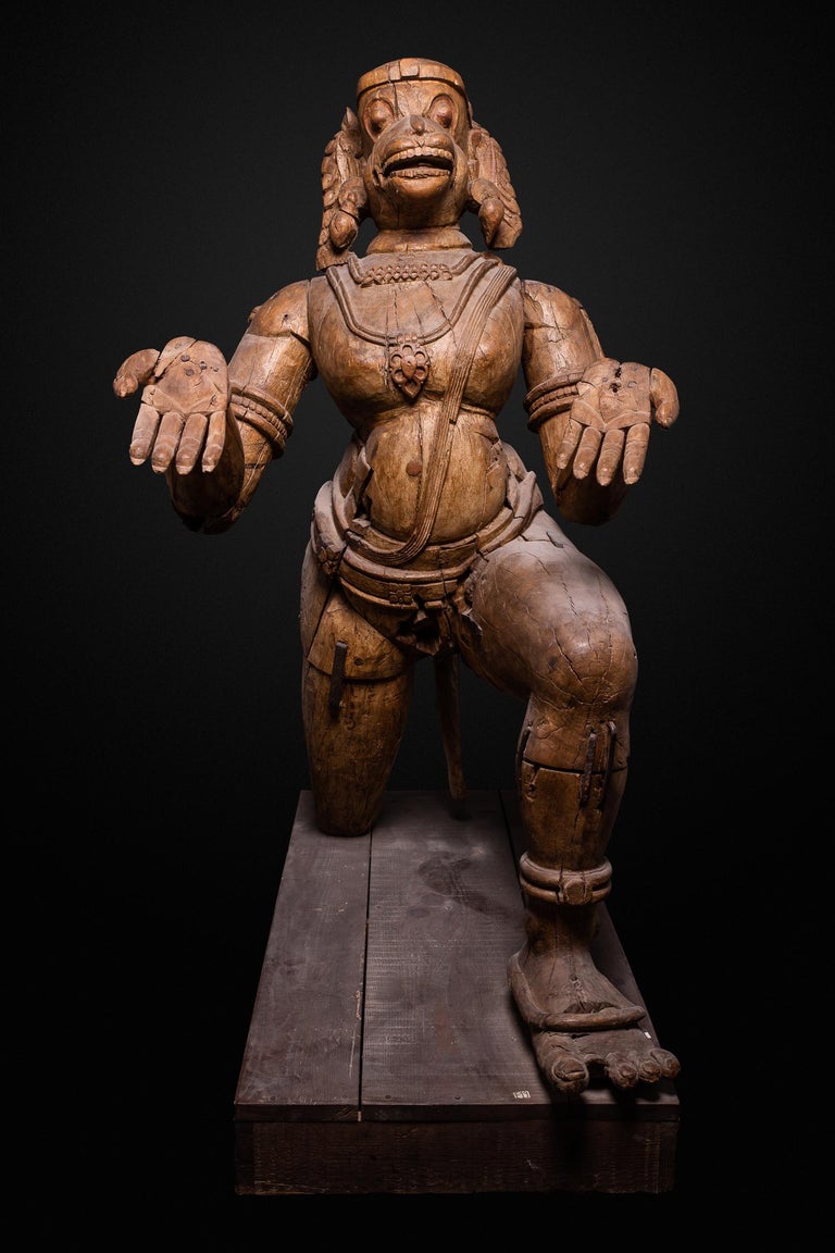Unknown - 17th C, Religious, Orissa-India, Hindu Monkey-God Hanuman in ...