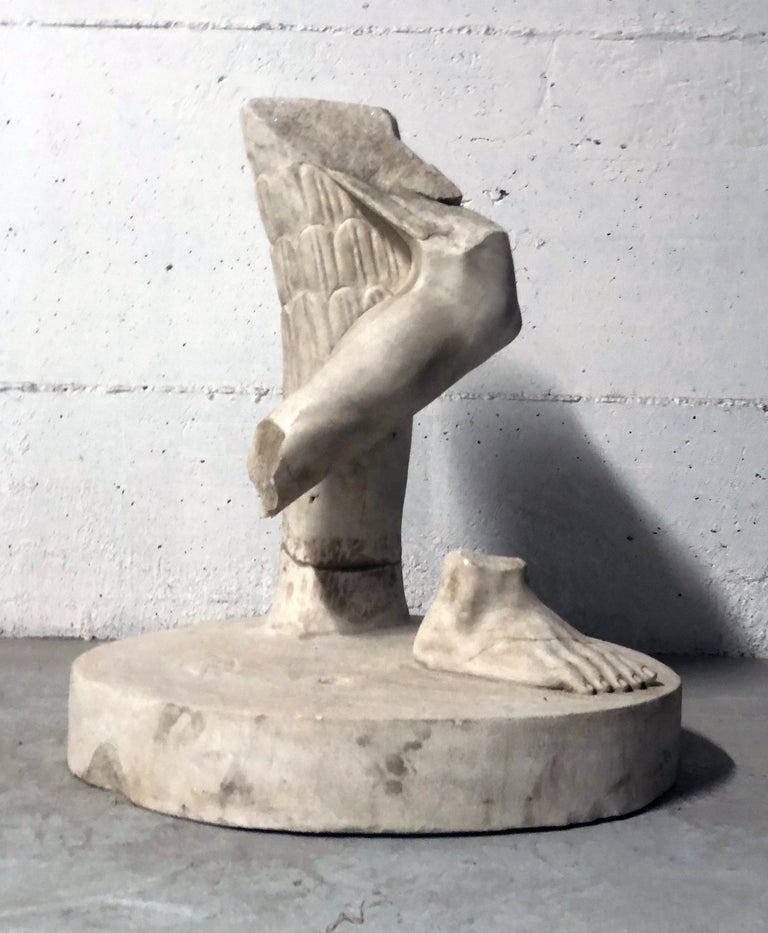 Unknown - 19th Century Roman White Marble Lifesize Fragment Torso ...