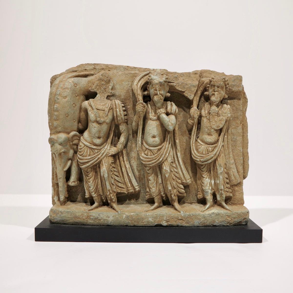 Unknown - 2nd-century Gandharan carved Indian relief panel For Sale at ...