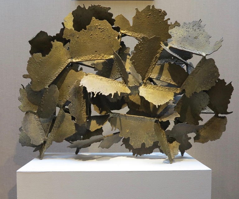 Unknown - Abstract Expressionist Welded Bronze Organic Bush Form ...