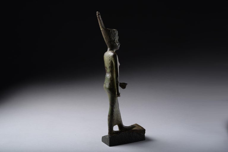 Unknown - Ancient Egyptian Bronze Statue of Goddess Neith at 1stDibs