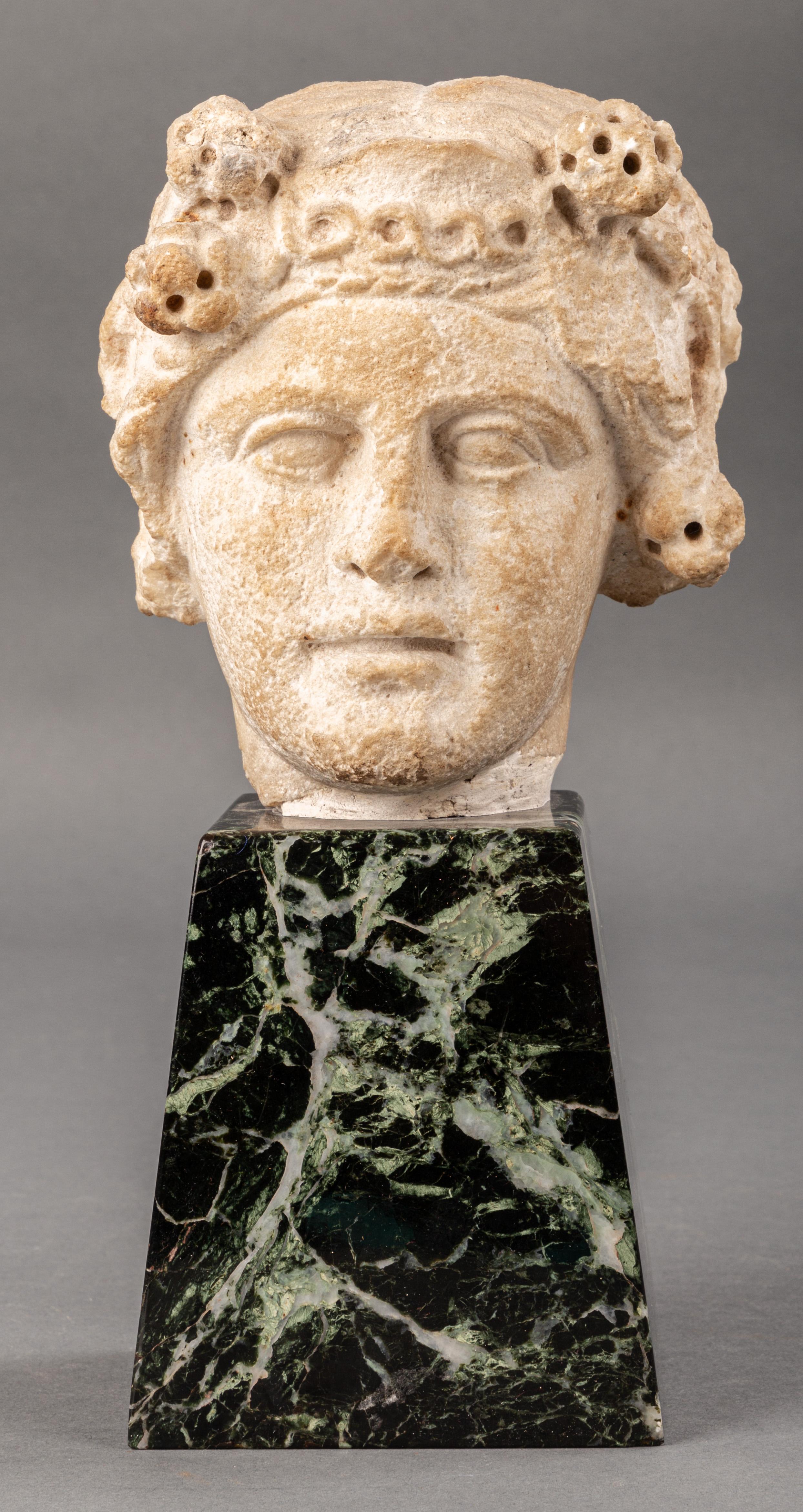 Unknown - Ancient Roman Head Of Young Dionysos For Sale at 1stDibs
