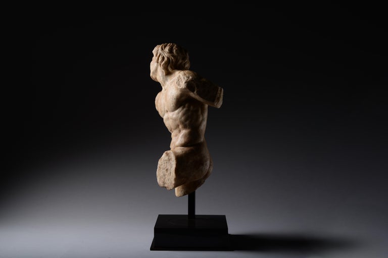 Unknown - Ancient Roman Marble Statue of a Dancing Satyr at 1stDibs