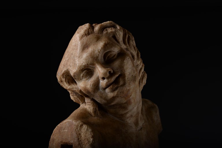 Unknown - Ancient Roman Marble Statue of a Dancing Satyr at 1stDibs