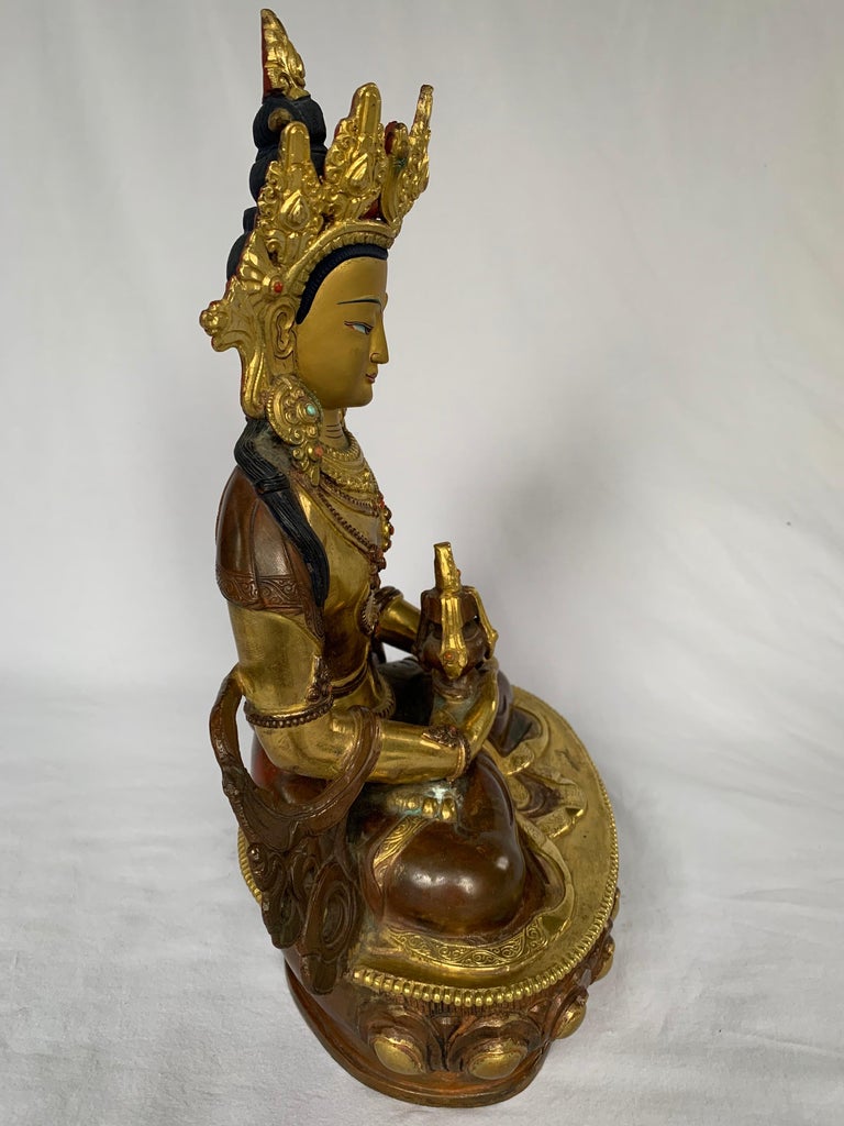Unknown - Aparmita Statue 12 Inch with 24K Gold Handcrafted by Lost Wax ...