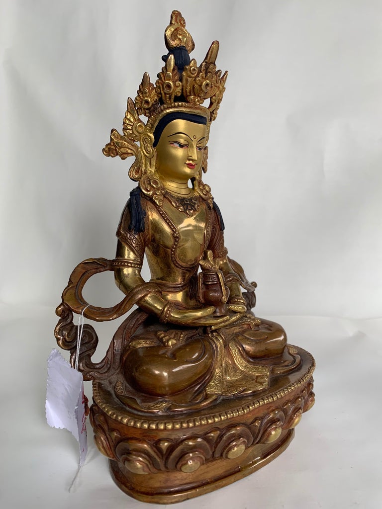 Unknown - Aparmita Statue 9 Inch with 24K Gold Handcrafted by Lost Wax ...