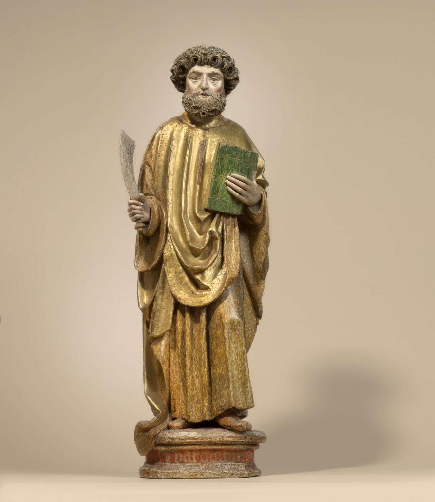 Unknown - Early Renaissance 15th Century Gothic Bust of a saint or ...