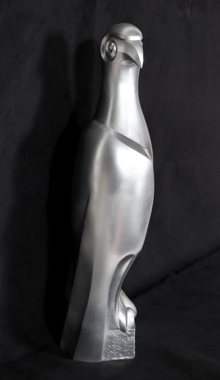 Unknown - Art Deco Silver-coated Bronze Falcon Sculpture For Sale at ...