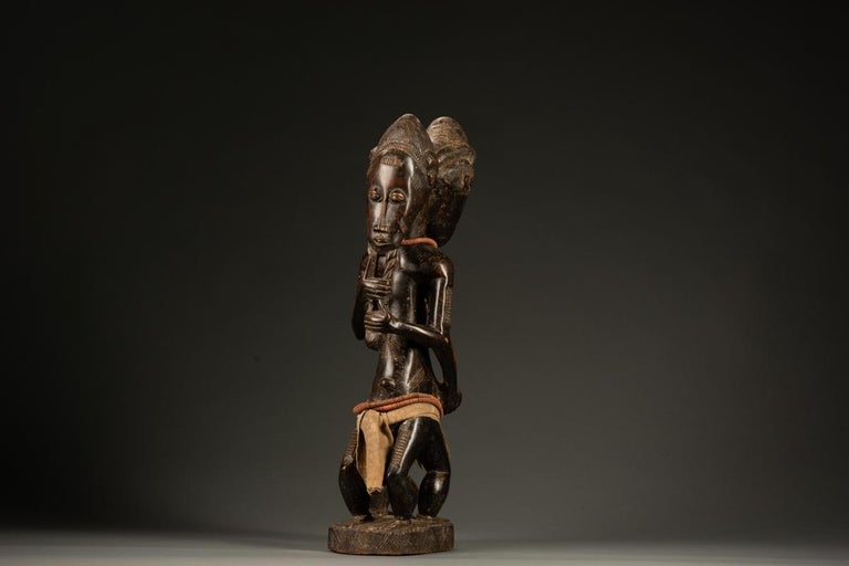Unknown - Baule Male and Female Janus Figure For Sale at 1stDibs