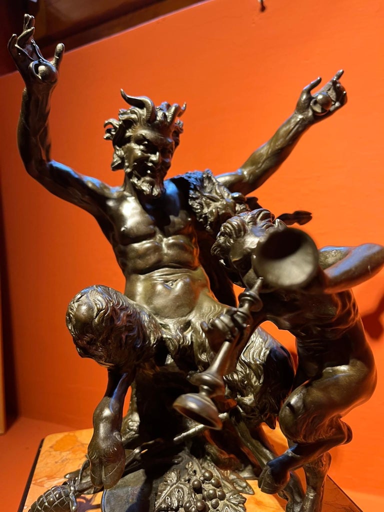 Unknown - Bronze Figurative Nude Mythological Satyr Faun 19th century ...