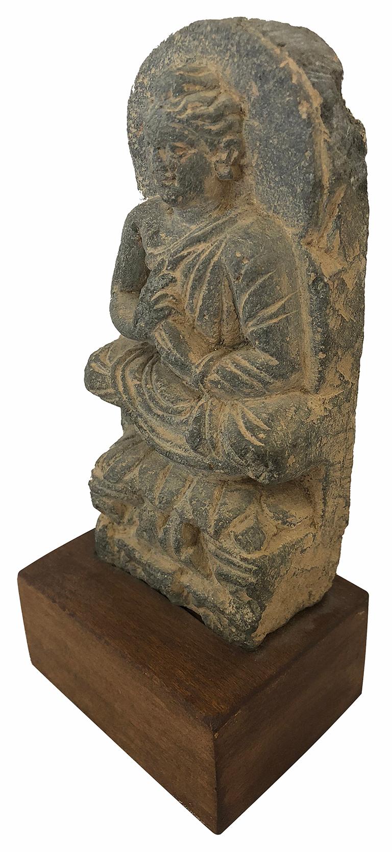 Unknown - Buddha sitting in Lotus Throne in Dhyana Mudra with Halo For ...