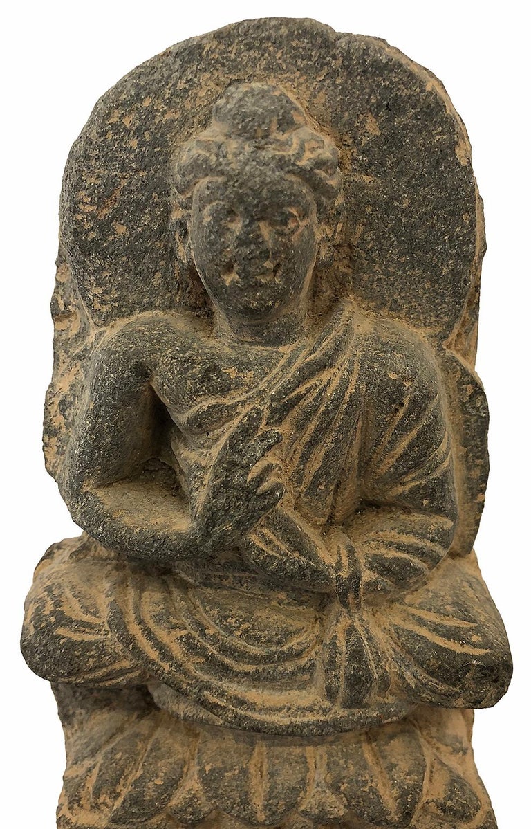 Unknown - Buddha sitting in Lotus Throne in Dhyana Mudra with Halo For ...