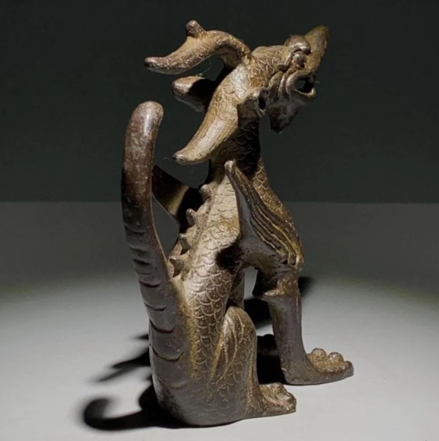 Unknown - Chinese Bronze Dragon Unicorn Beast Kylin Chi-lin Qilin at ...