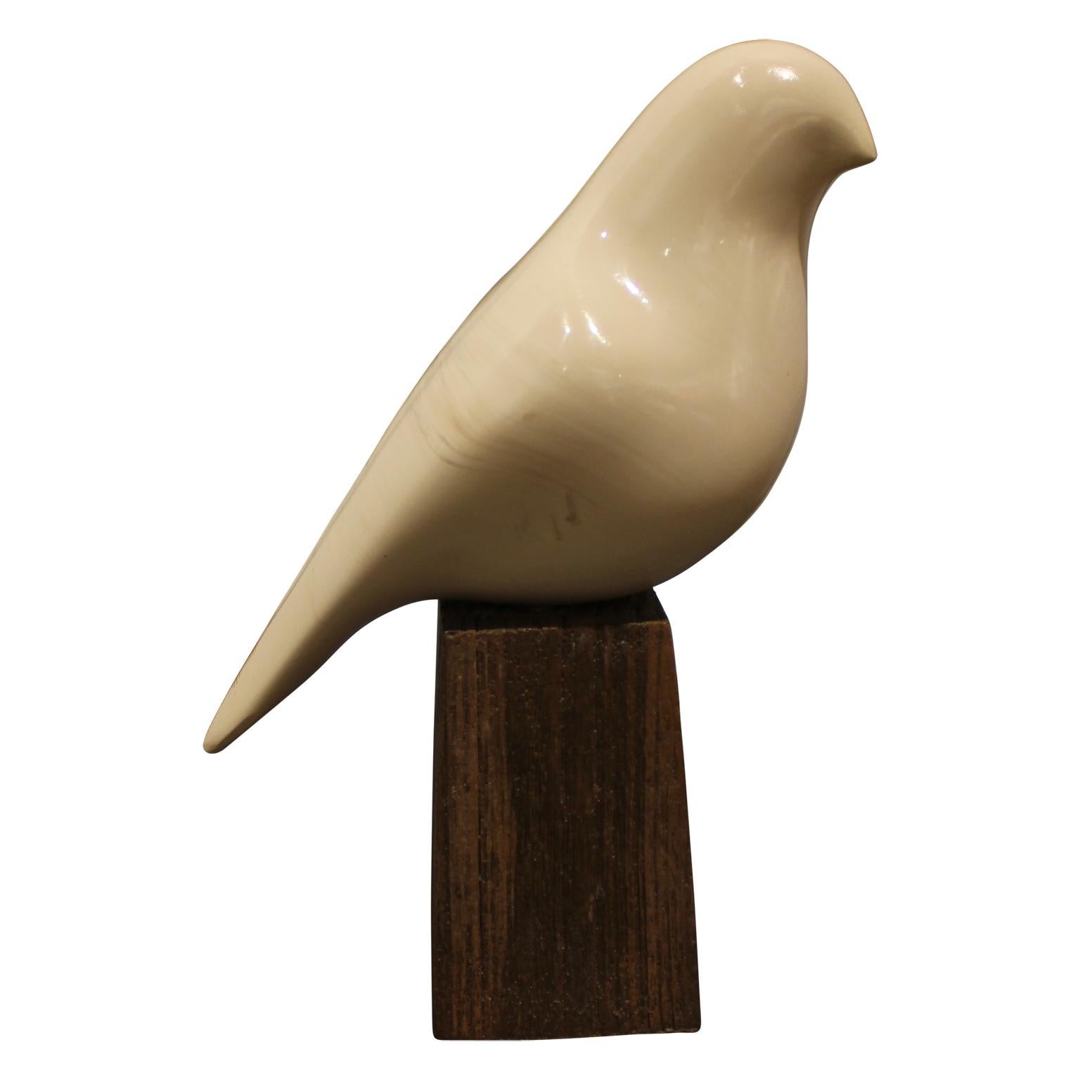 Unknown - Cream Colored Bird from Art Mint Ltd. at 1stDibs