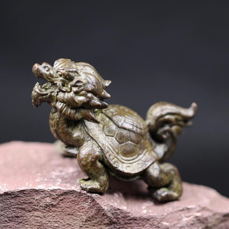 Unknown - Dragon Turtle Small Statue Mythical Beast Figurines For Sale ...