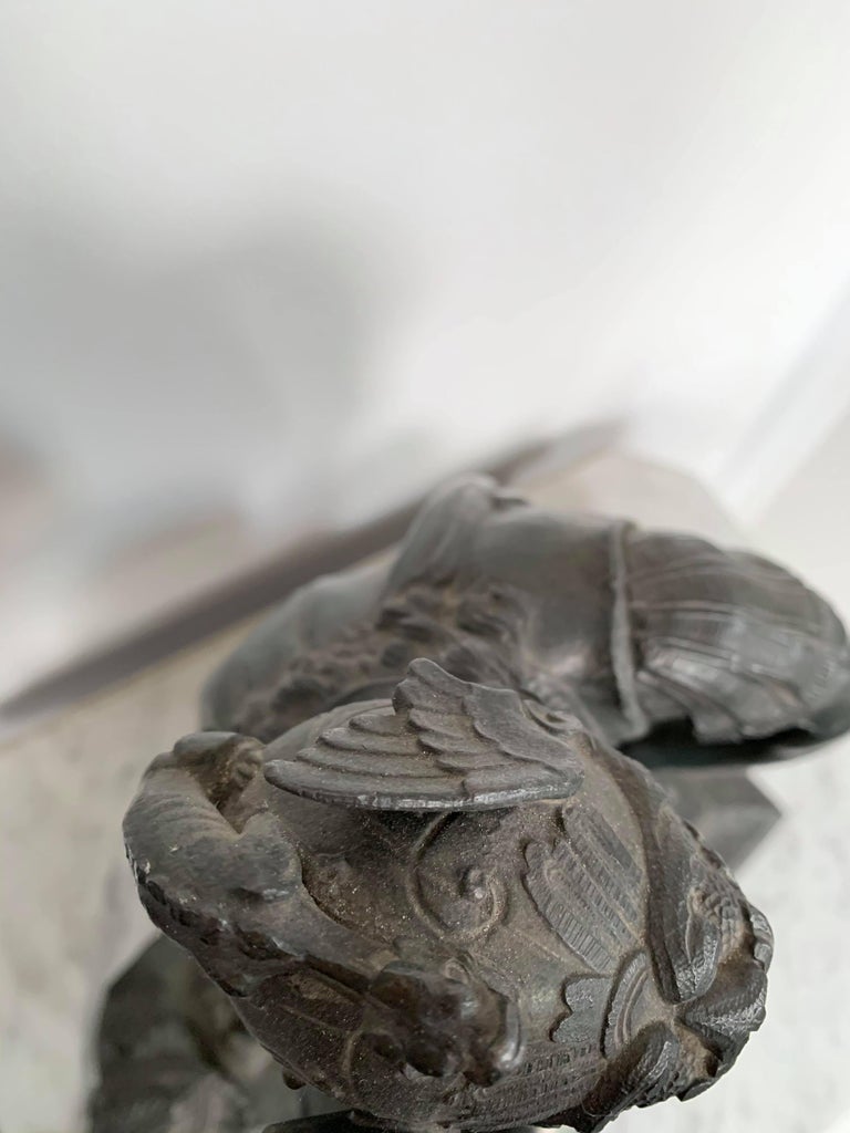 Unknown - European Metal Sculpture of Seated Mars For Sale at 1stDibs