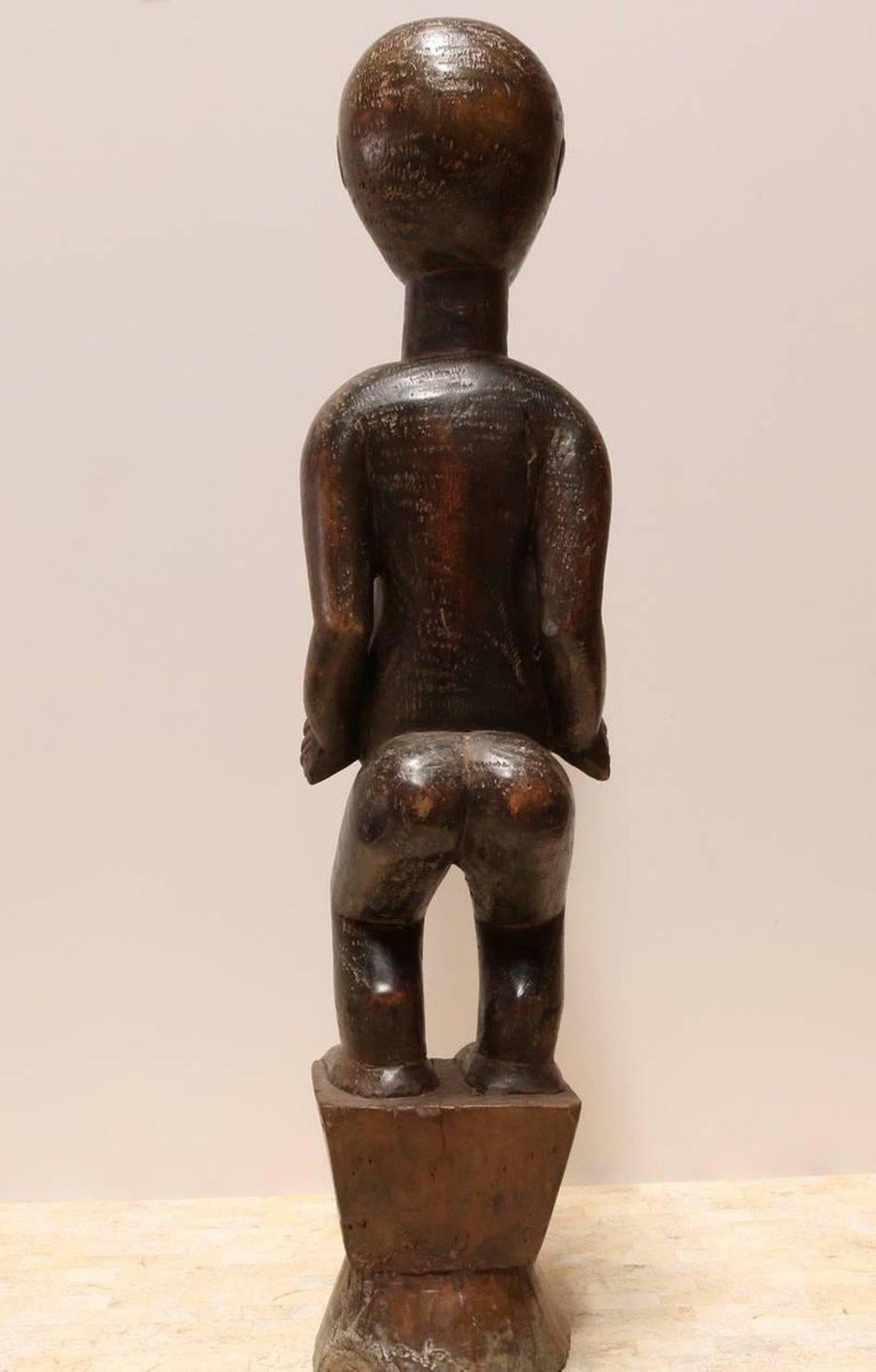 Unknown - "Fertility" African Wood Sculpture by the Lobi People For ...