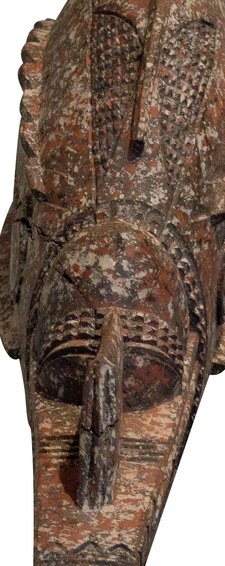 Unknown - "French Guinea Baga Machole Bird, " Carved and Painted Wood ...