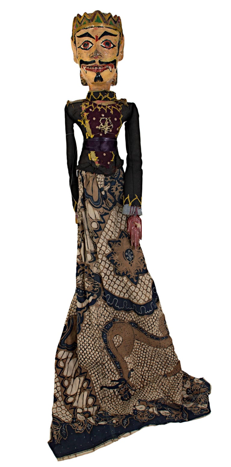 Unknown - "Golek Puppet (Male), " Handmade with Carved Painted Wood and ...