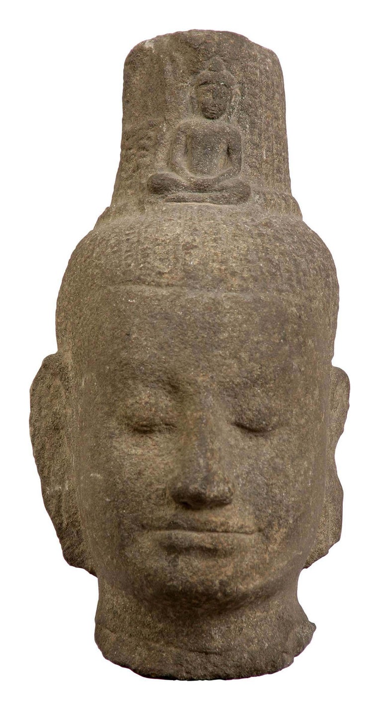 Unknown - Head of Avalokiteshvara, KHMER, Cambodia, Bayon Style For ...