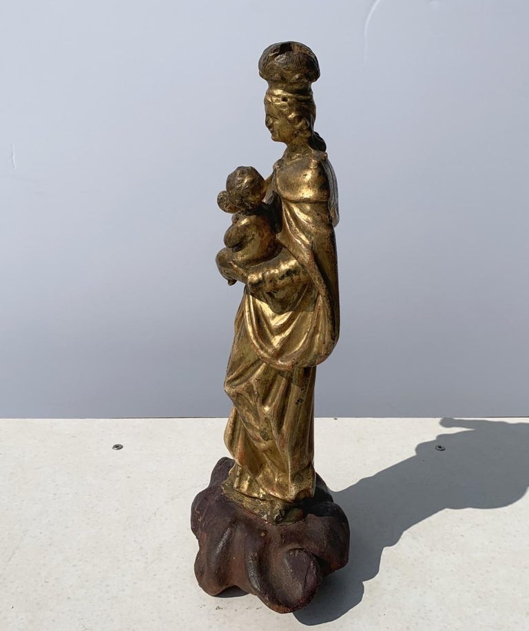 Unknown - Italian Carved Gilded Wood Sculpture, Italy, 18th Century ...