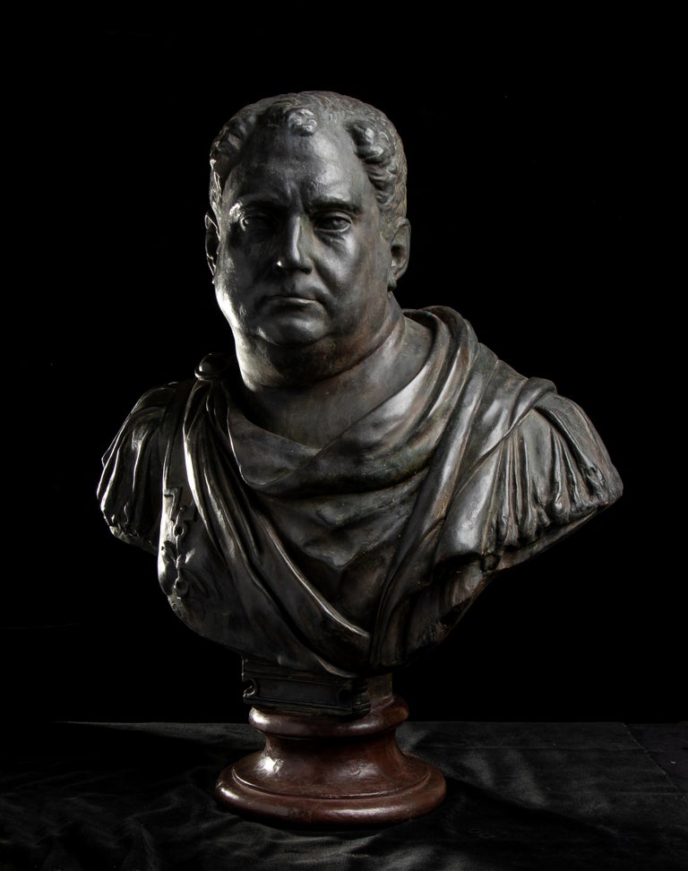 Unknown - Italian Terracotta Patinated Bust Sculpture Bust Of Roman ...