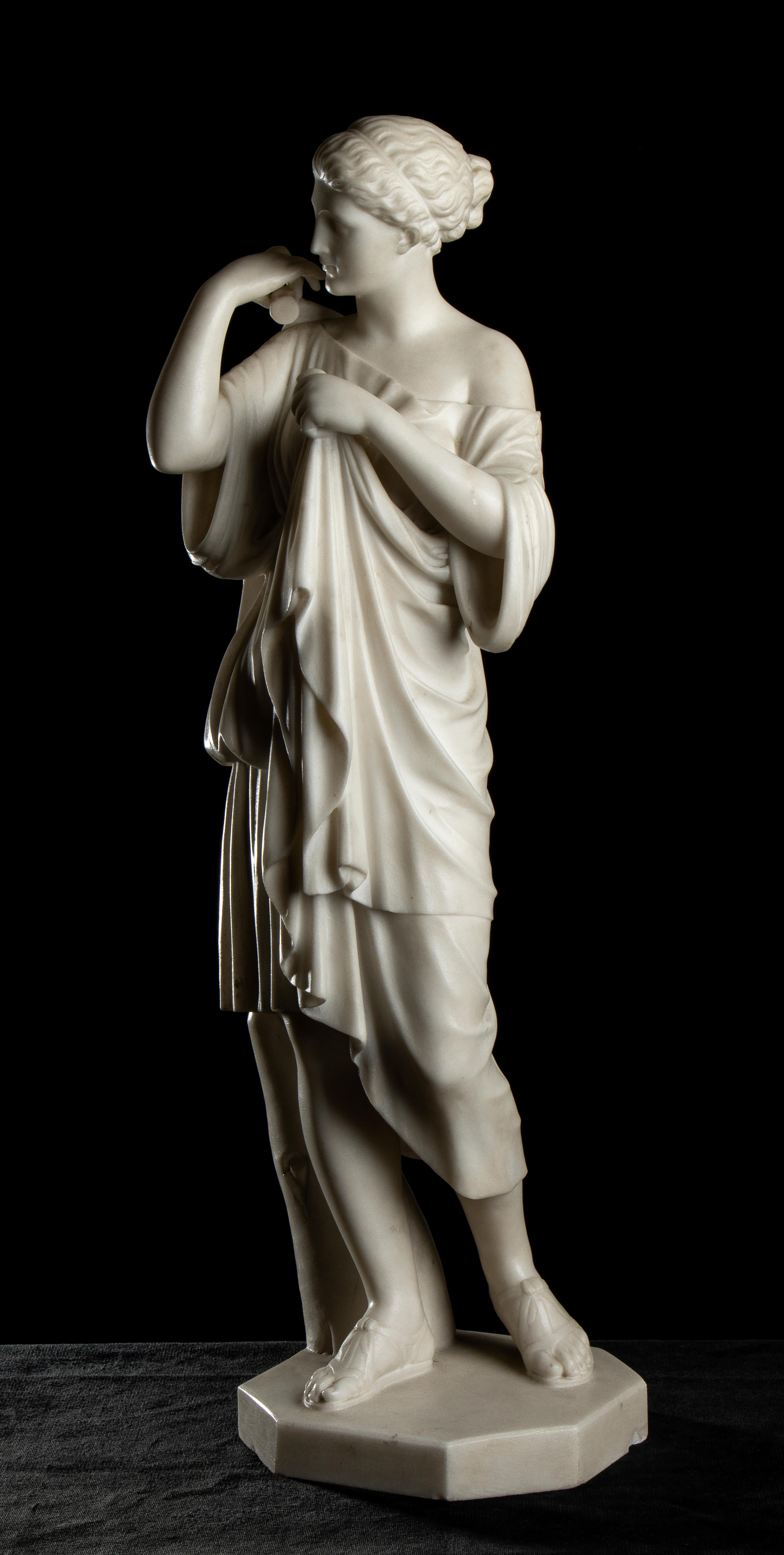 Unknown - Italian White Marble Statuary Marble Sculpture Venus Of Gabi ...