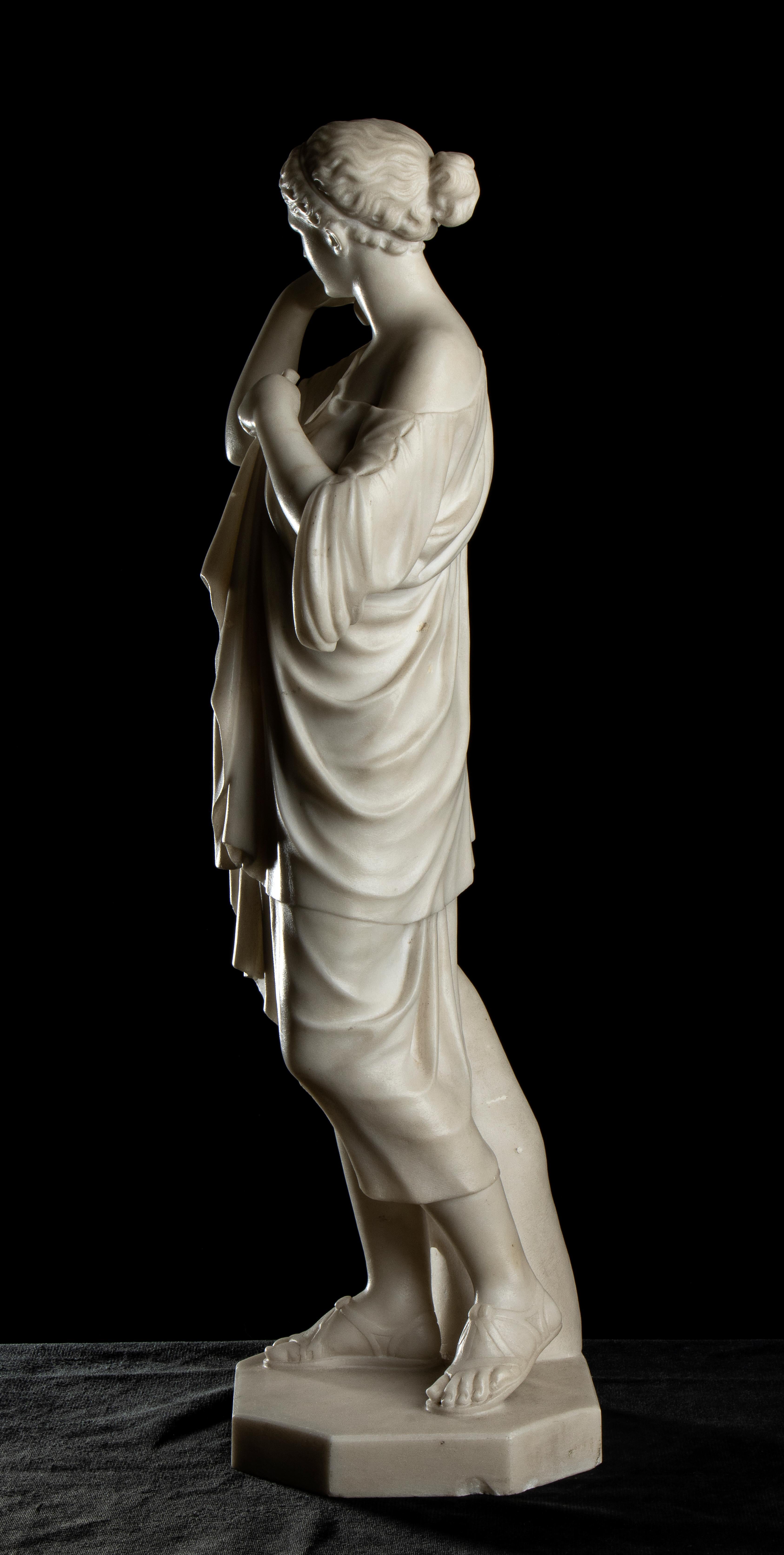 Unknown - Italian White Marble Statuary Marble Sculpture Venus Of Gabi ...