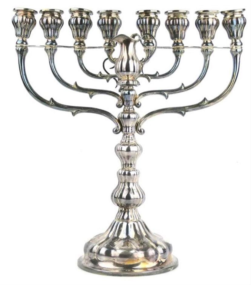 Unknown - Judaica Hungarian Marked sterling silver Chanukiah For Sale ...