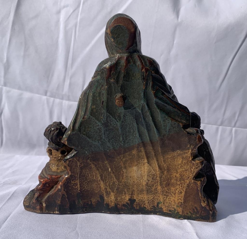 Unknown - Late 17th century Italian wood sculpture - Piety - Painted ...