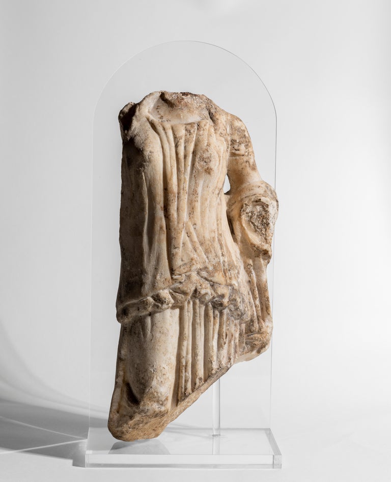 Unknown - ANCIENT MARBLE FIGURE OF A GODDESS ANCIENT GREECE 1ST HALF OF ...