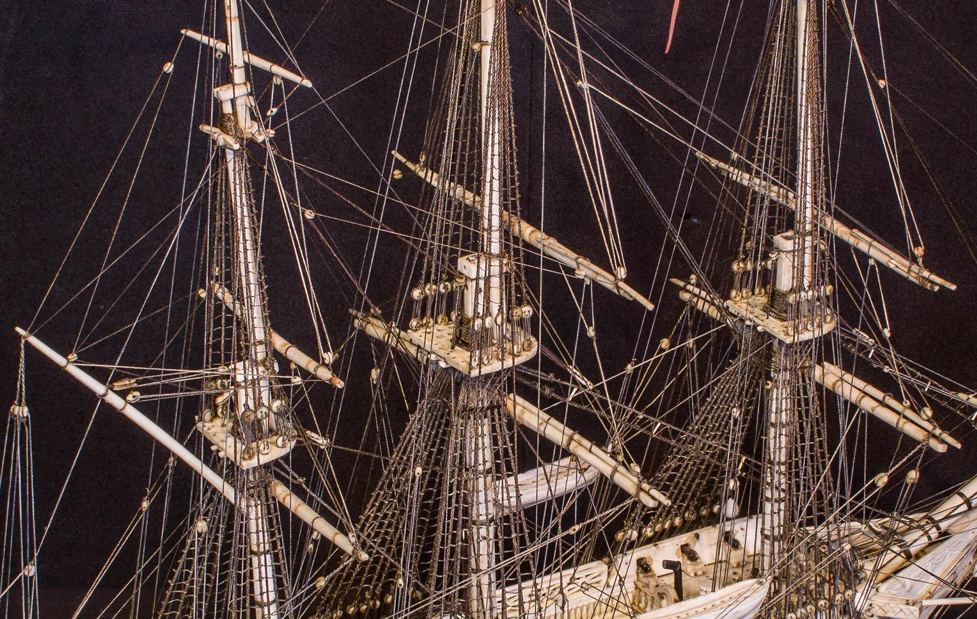 Unknown - Napoleonic Prisoner of War Model of a 2nd Rate Ship of 72 ...