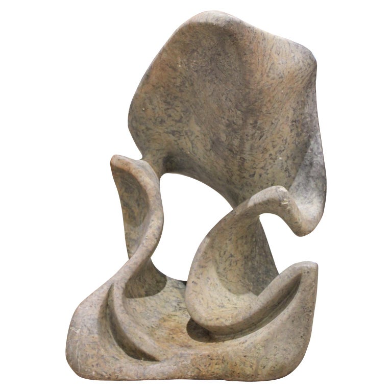 Unknown - Organically Shaped Geometric Stone Sculpture at 1stDibs