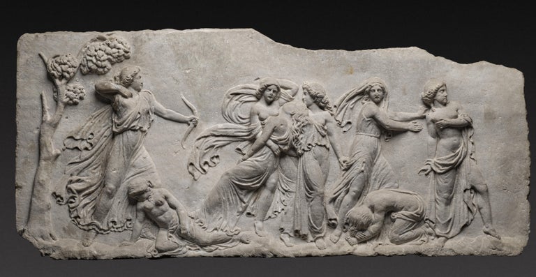 Unknown - Pair of 19th Century Marble Reliefs depicting the Massacre of ...