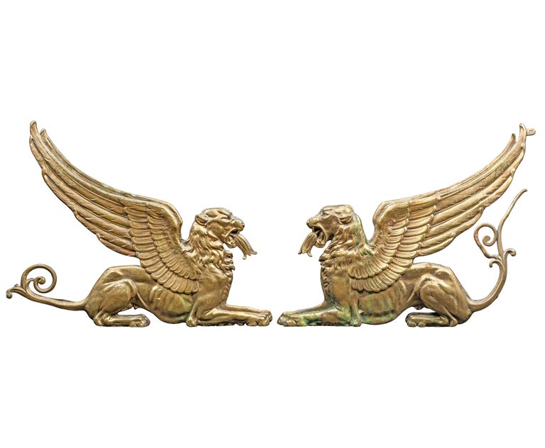 Unknown - Pair of Early 19th century French fireplace fire dogs ...