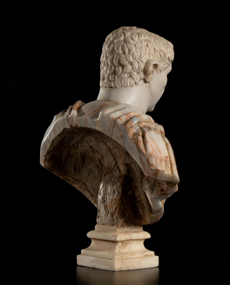 Unknown - Pair of Italians Marble Sculptures Busts Of Roman Emperors ...