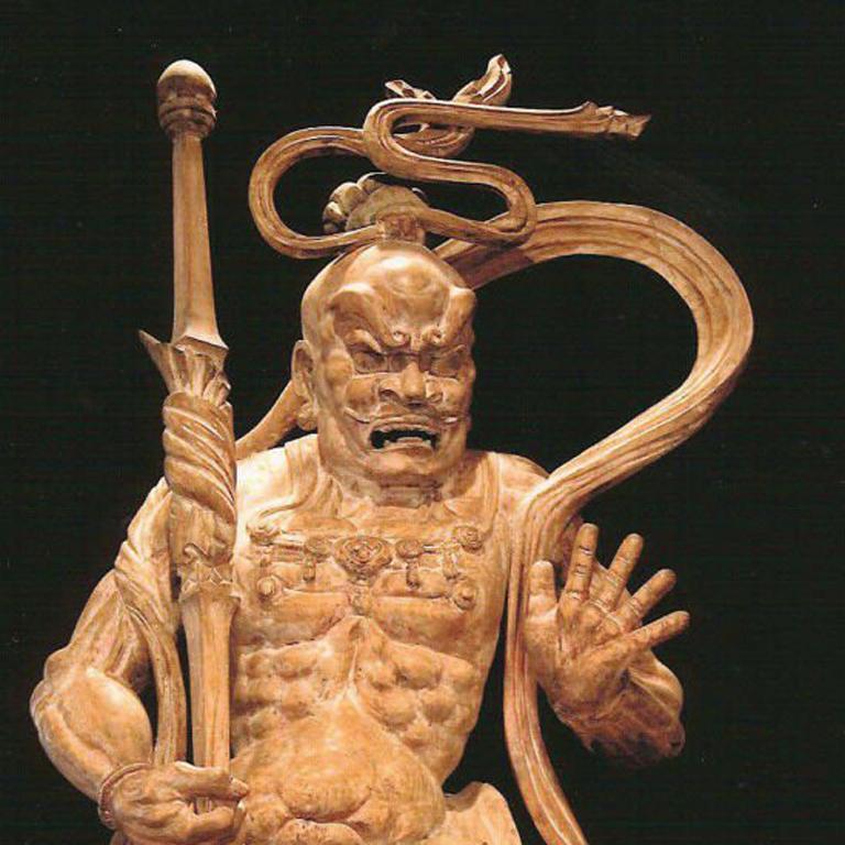 Unknown - Pair of Temple Figures, Nio, Japan, Late Muromachi to Early ...