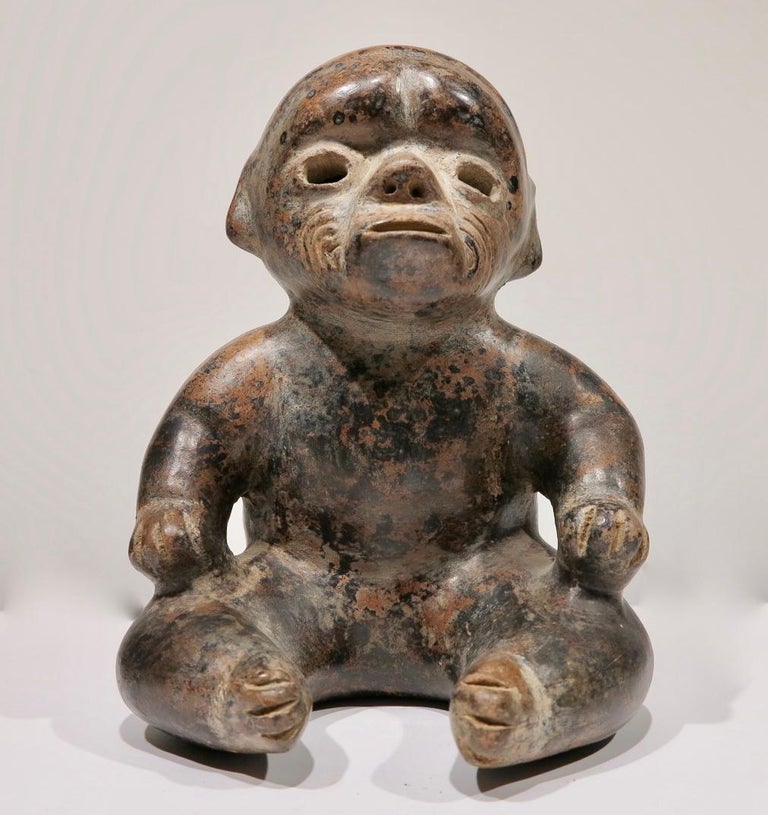 Unknown - Pre-Columbian, Western Mexico, Colima Seated Dwarf figural ...