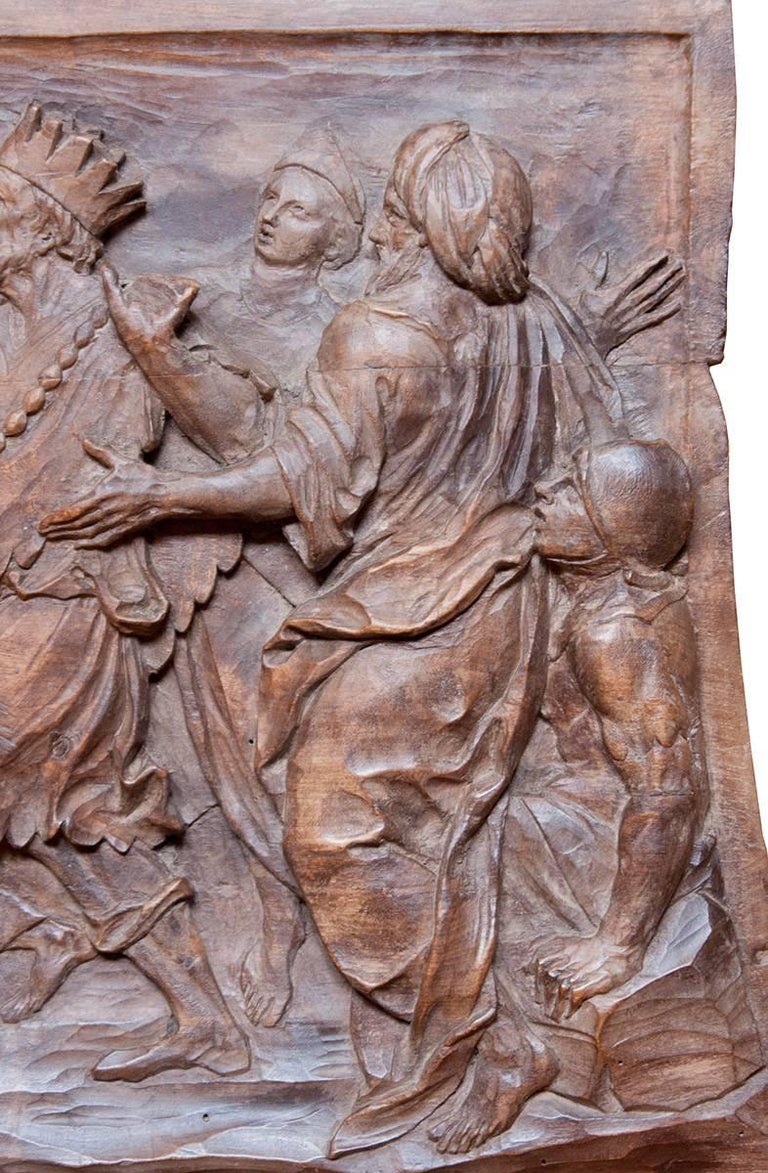 Unknown - Relief depicting Elijah and Ahab at Mount Carmel c. 1700 at ...