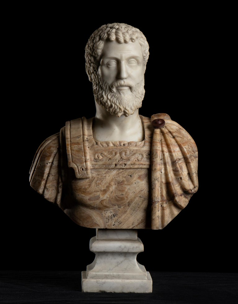 Unknown - Sculpture Bust Portrait Of Roman Emperor Septimius Severus ...