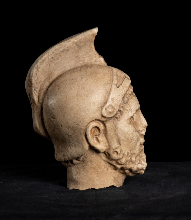 Unknown - Sculpture Roman Marble Head of General Maximus Decimus ...