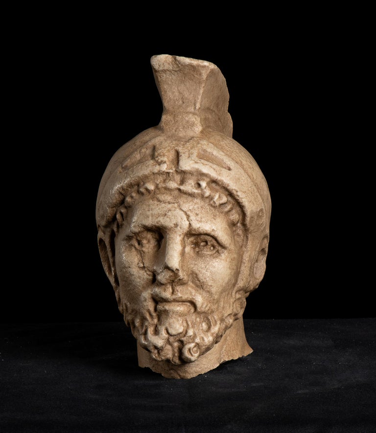 Unknown - Sculpture Roman Marble Head of General Maximus Decimus ...