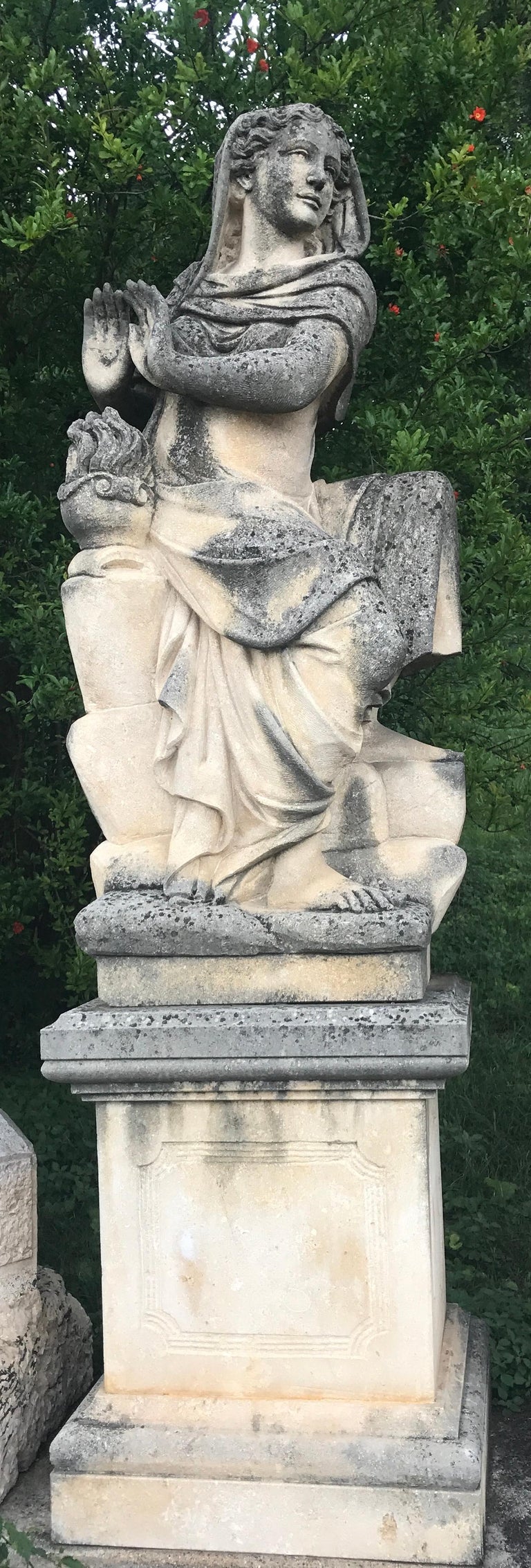 Unknown - Set of Extraordinary Italian Stone Statues Representing the ...